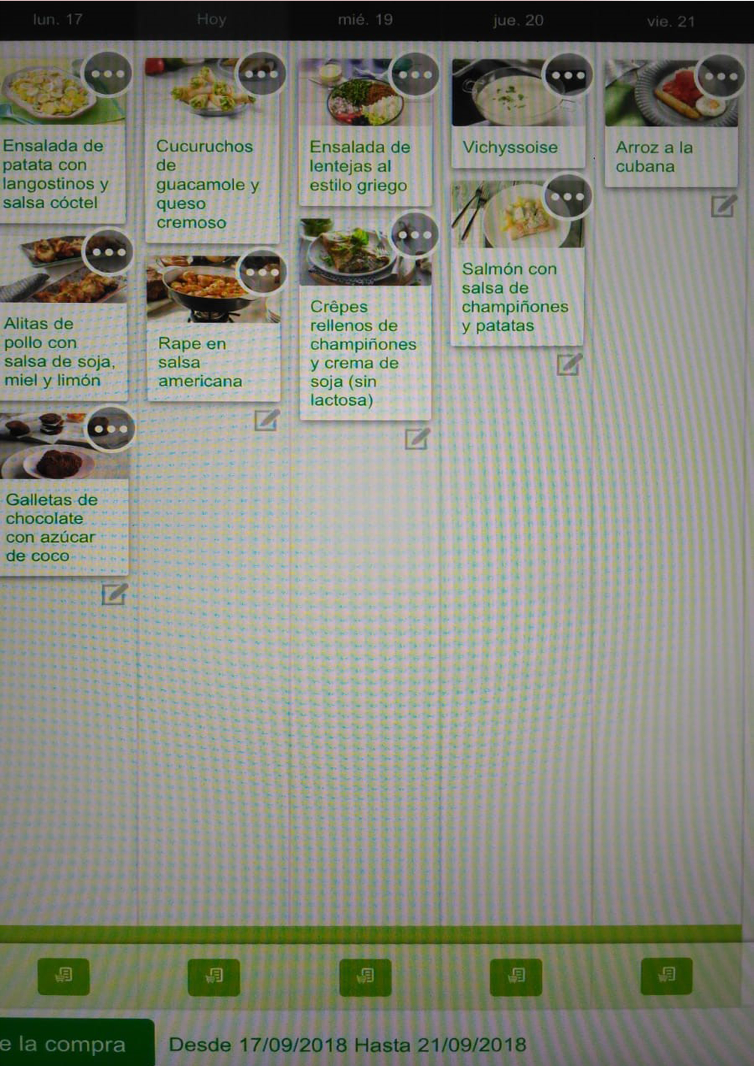 Menú setmanal i llista de la compra - Técnicas básicas - Blog de ...